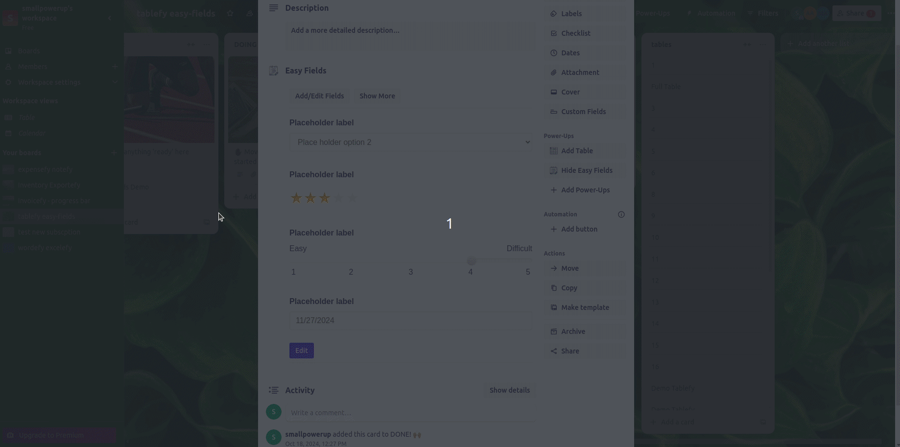 Easy Fields Customize Cards Your Way Free Power Up Trello