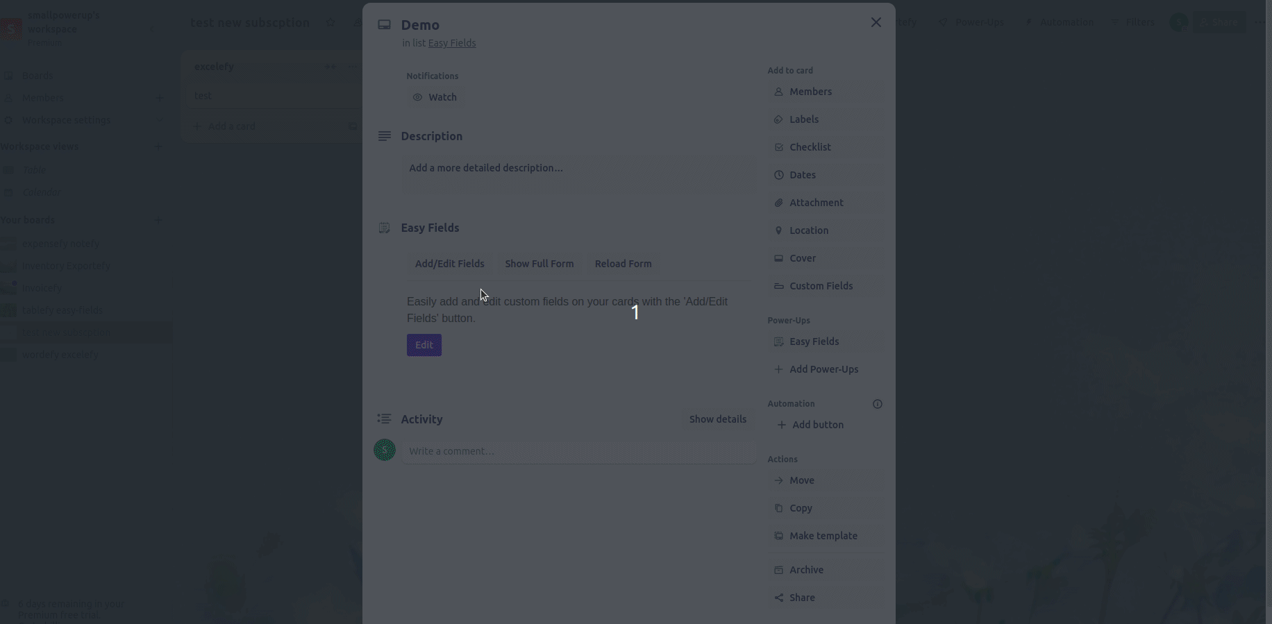 Easy Fields ( Customize Cards, Your Way - Free ) Power-Up | Trello