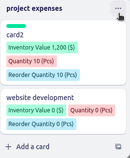Inventoryefy (Manage inventory on cards) Power-Up | Trello