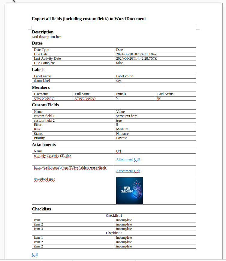 Wordefy (Export Cards to Word Documents) Power-Up | Trello